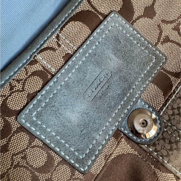 Coach | Bags | Authentic Coach Purse Multi Monogram Print With Pale ...